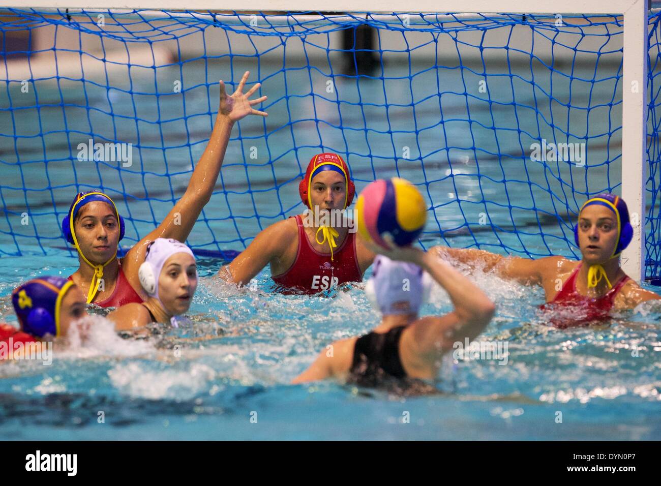 Manchester, UK. 22nd Apr, 2014. Spain player Laura Ester in action ...