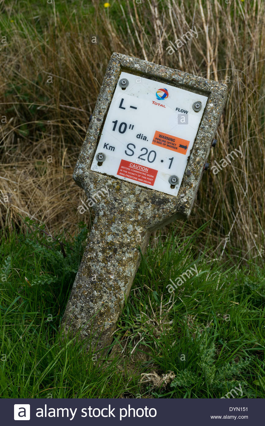 Gas Pipeline Marker High Resolution Stock Photography and Images - Alamy