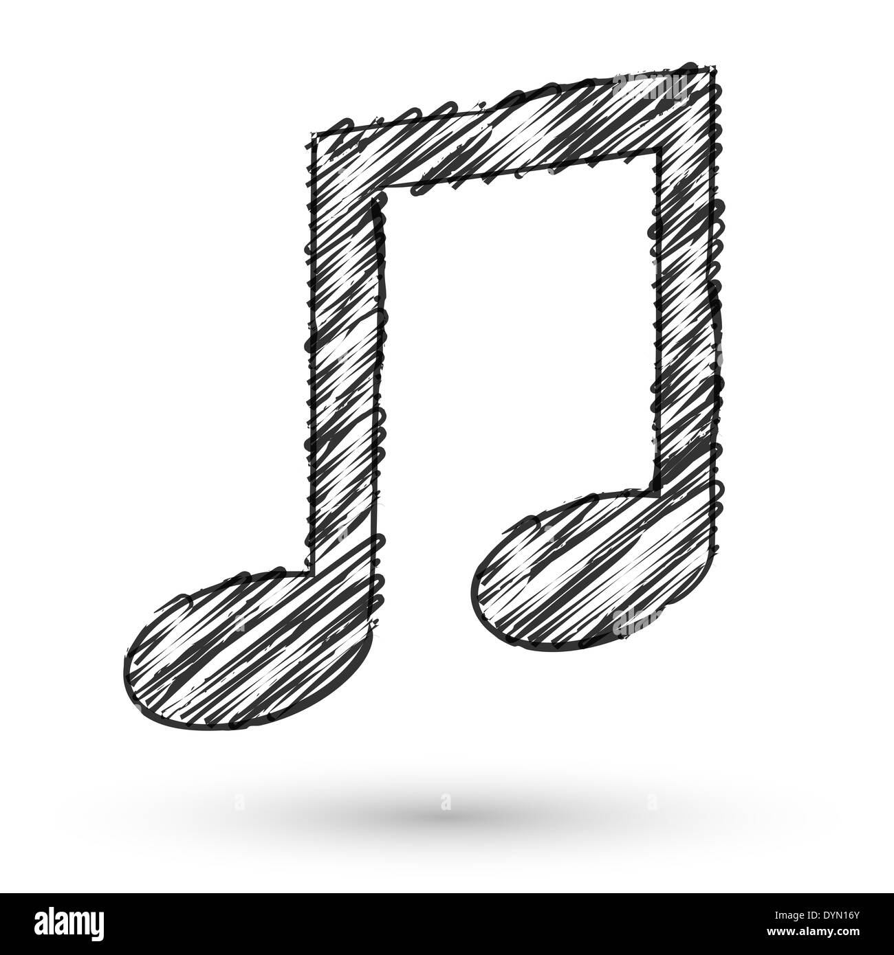 Music Note Drawings In Pencil