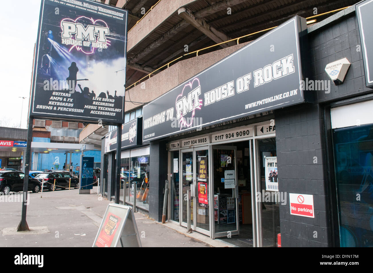 Front of the Professional Music Technology store PMT in Bristol which ...
