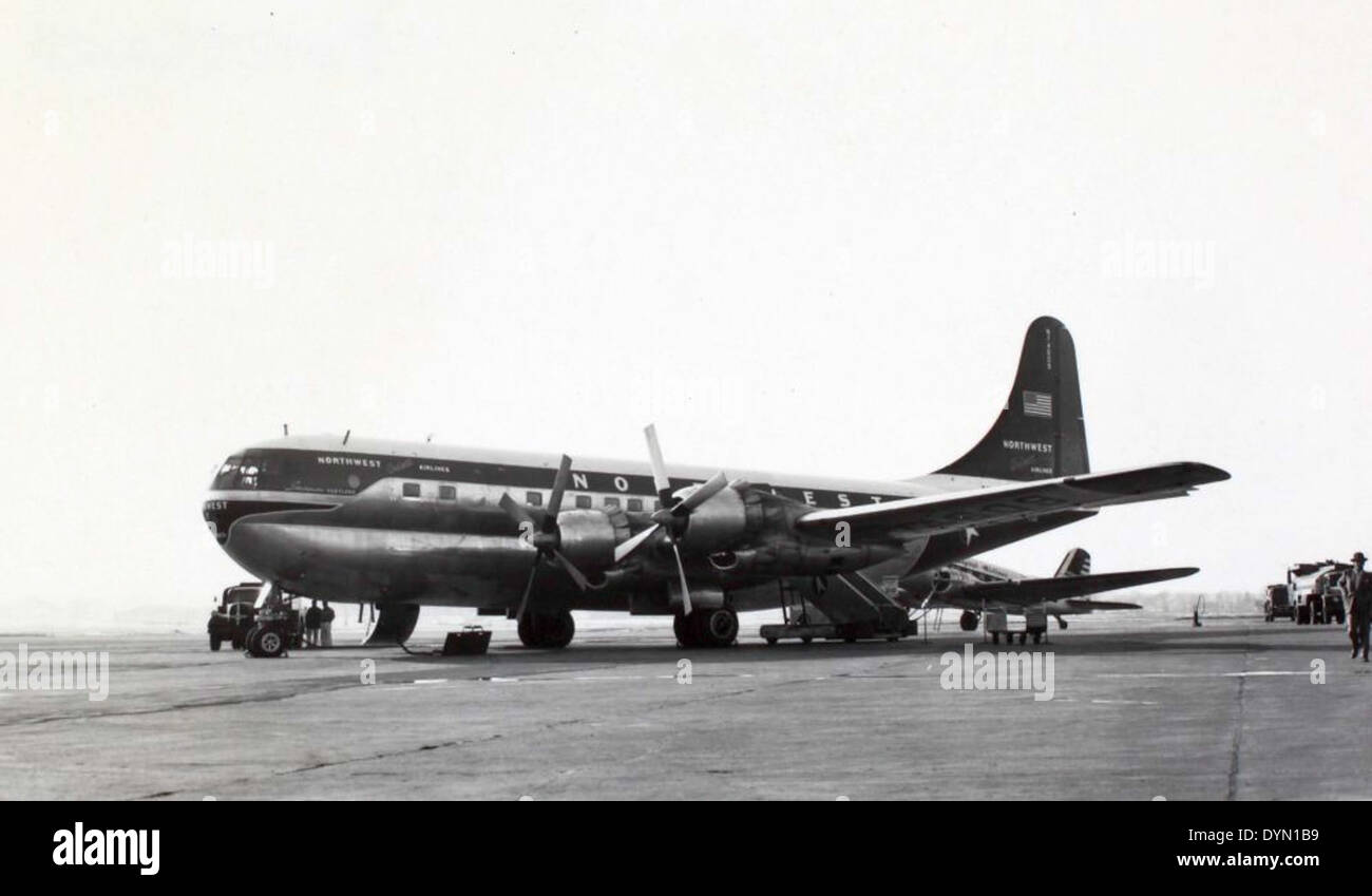 The Boeing Model 377 Stratocruiser, with registration N74609, was a ...