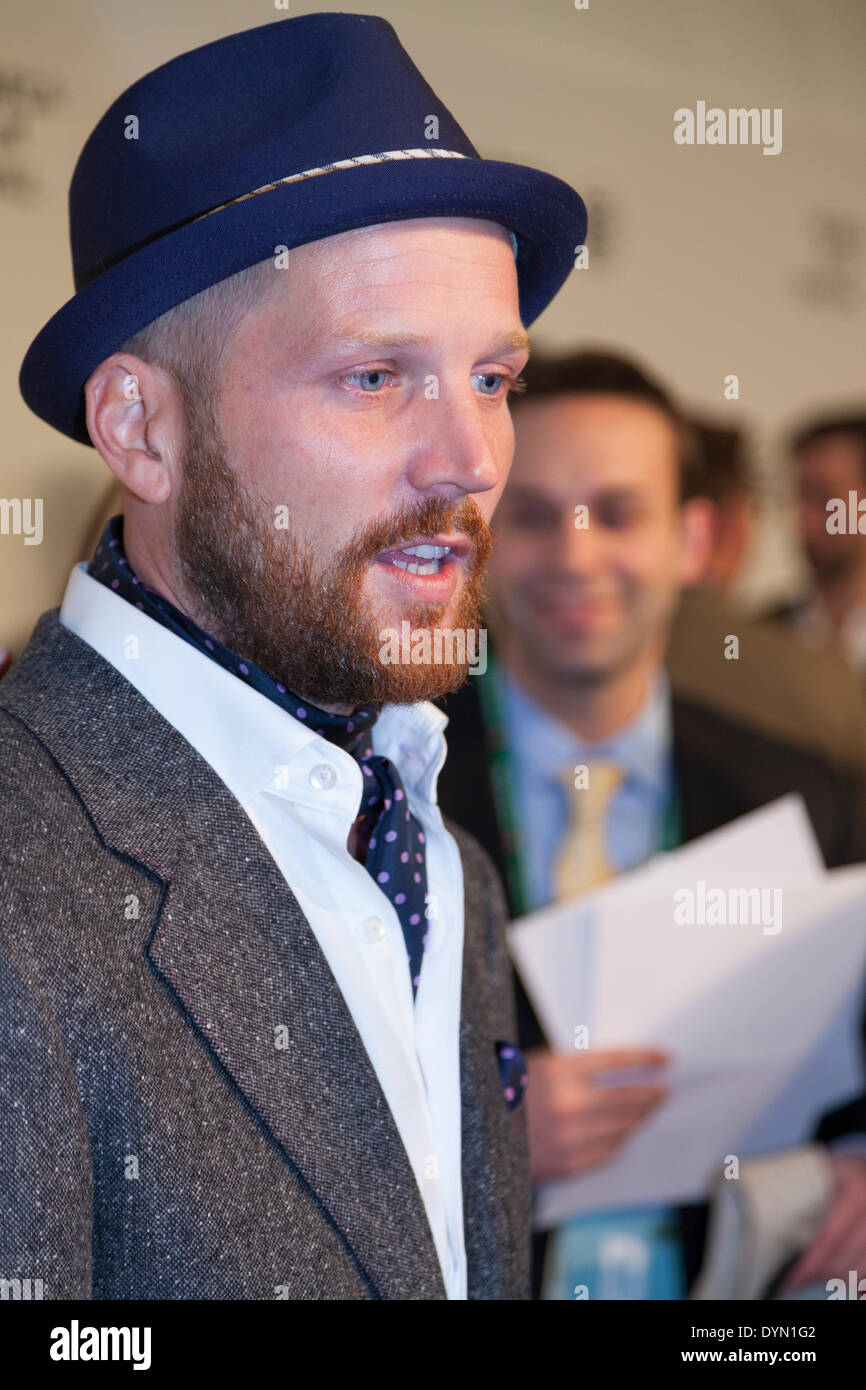 New York, NY, USA - April 21, 2014: Director /Producer Jeremy Whelehan ...
