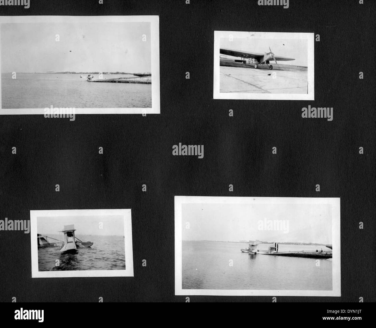 This image from the AL009A collection showcases early naval aircraft ...
