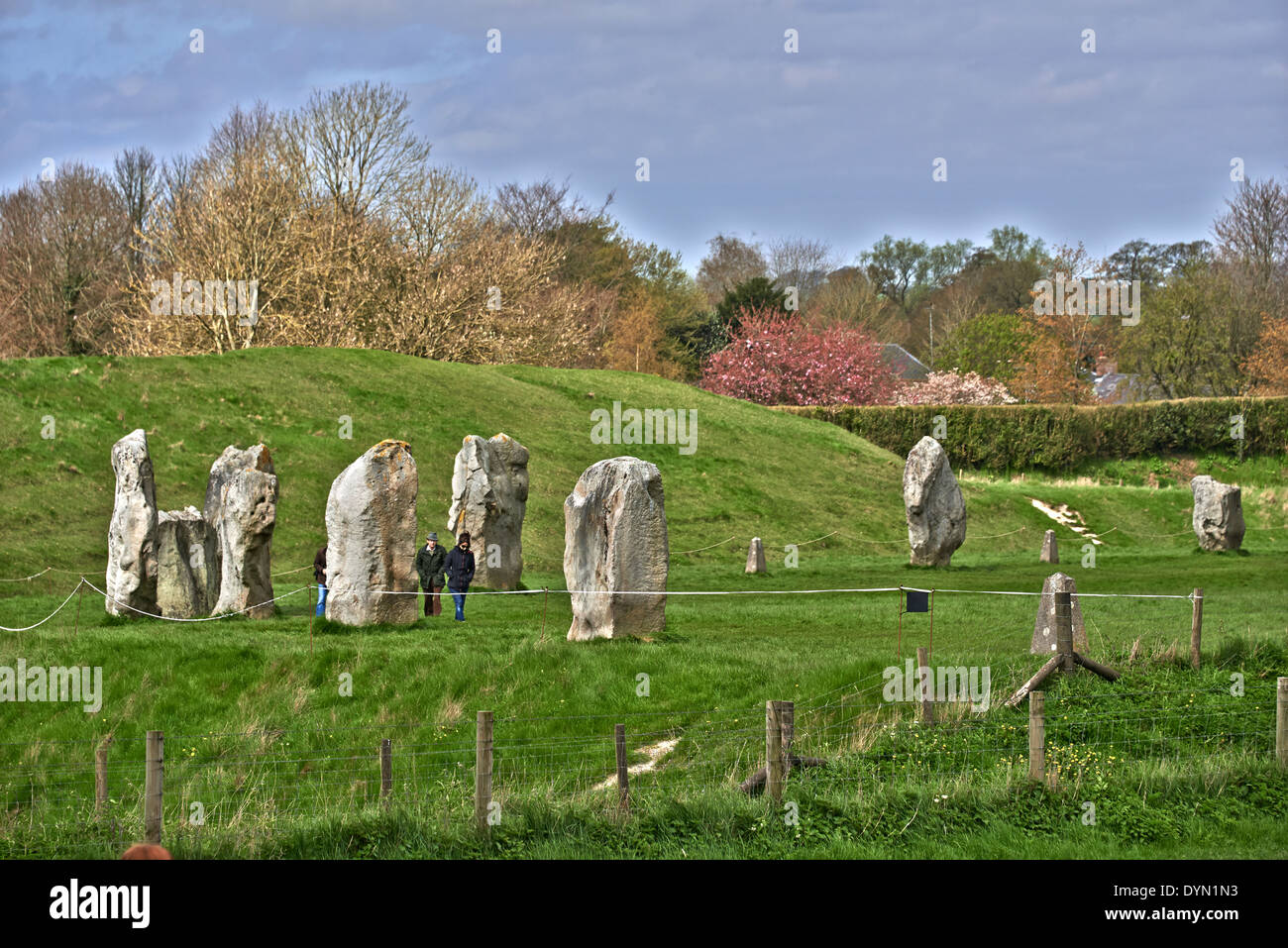 Avebury is a Neolithic henge monument containing three stone circles ...