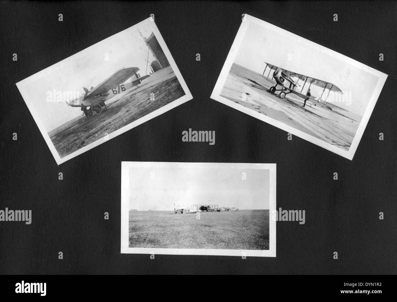 This image features the Martin MO-1 and Vought VE-7 aircraft at Hampton ...
