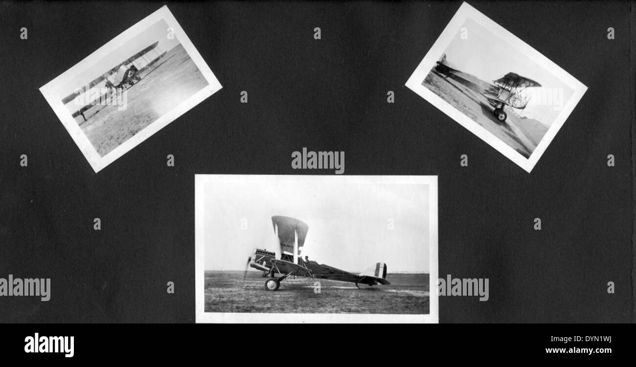 This collection photo features several early military aircraft ...