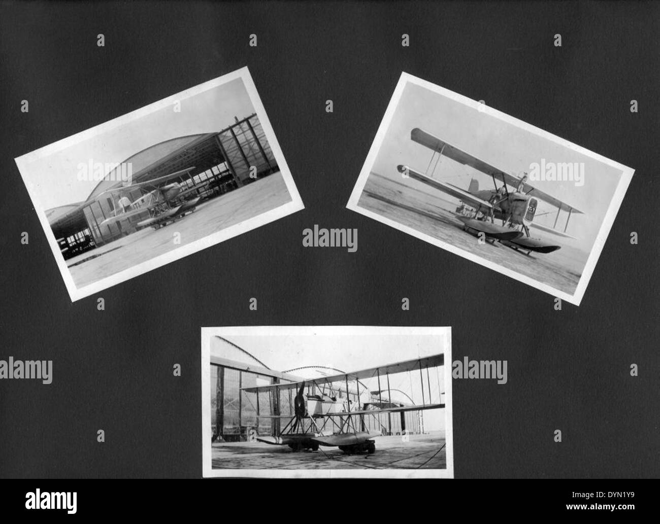 This photograph shows the Martin T3M-1, Wright SDW-1, and NAF PT-1, all ...