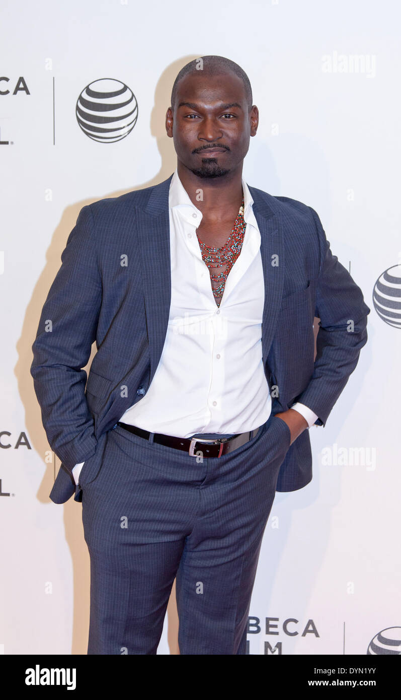 New York, NY, USA - April 21, 2014: Actor Isaiah Johnson attends ...