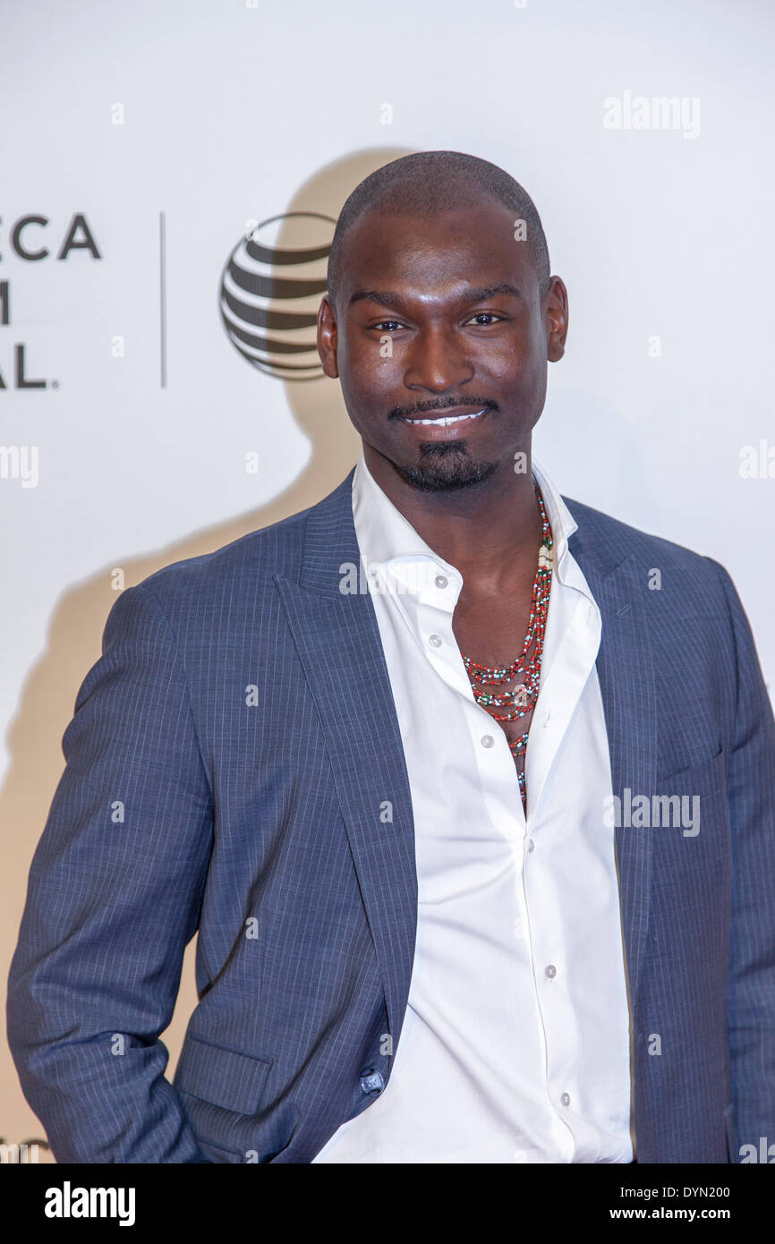 New York, NY, USA - April 21, 2014: Actor Isaiah Johnson attends ...
