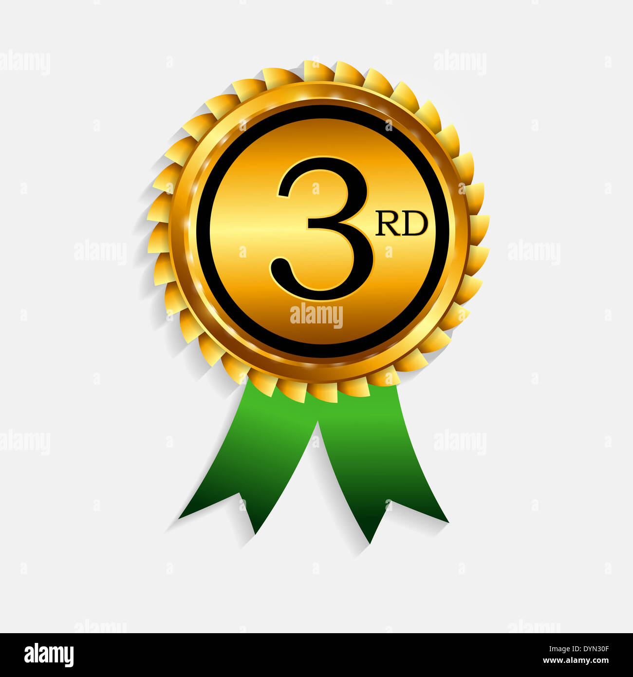 Vector Illustration of Gold Label Stock Photo - Alamy