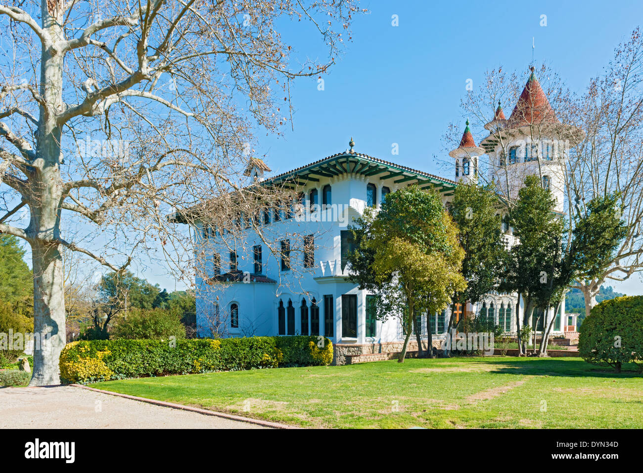 Old building at Codorniu winery. Codorniu winery is located in Sant ...