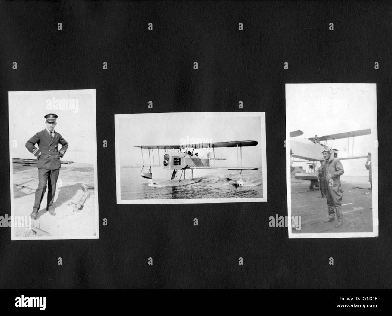 Us navy biplane Black and White Stock Photos & Images - Alamy