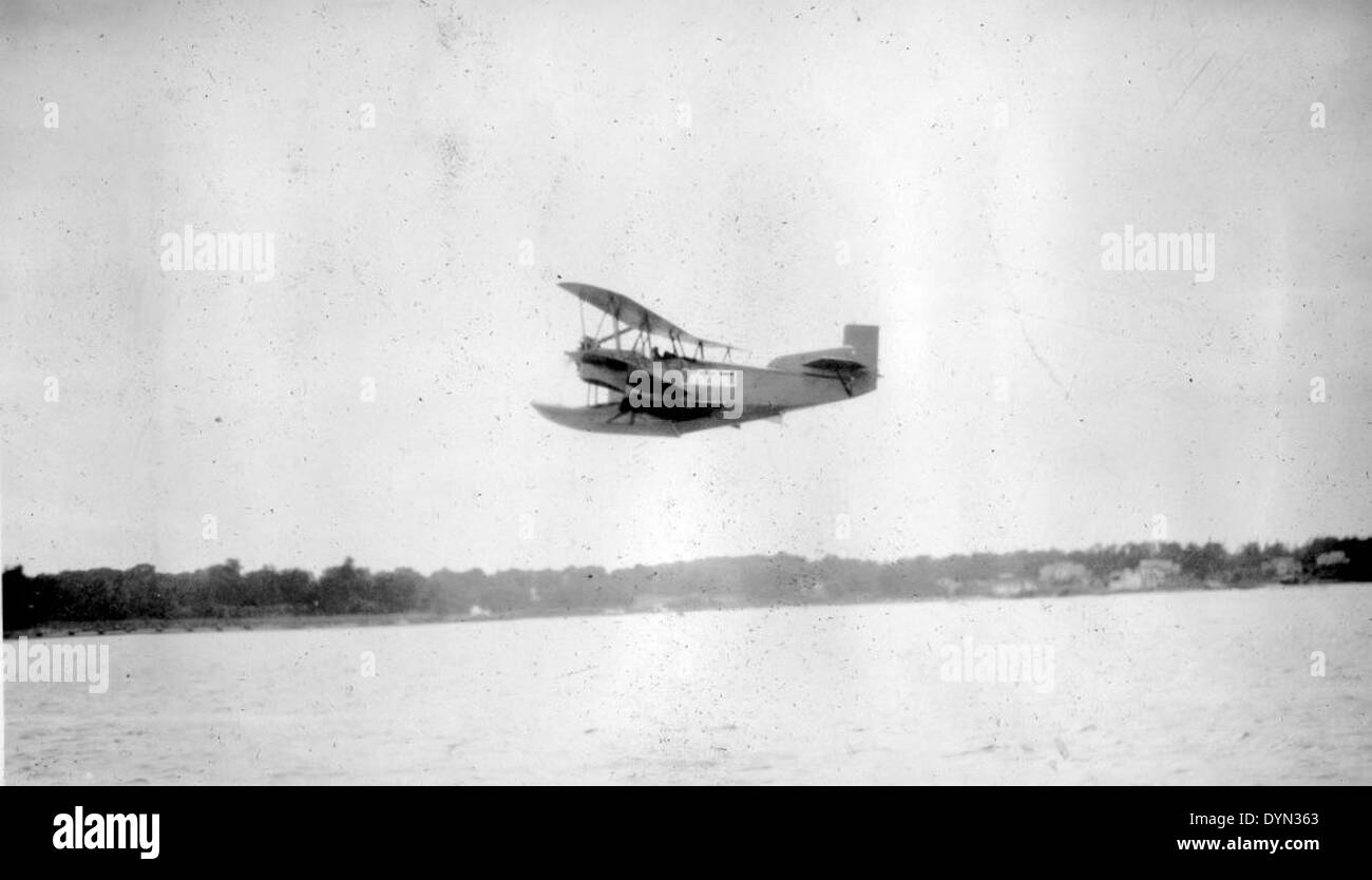 The Loening C-2C, a seaplane used by the U.S. Navy, was photographed at ...