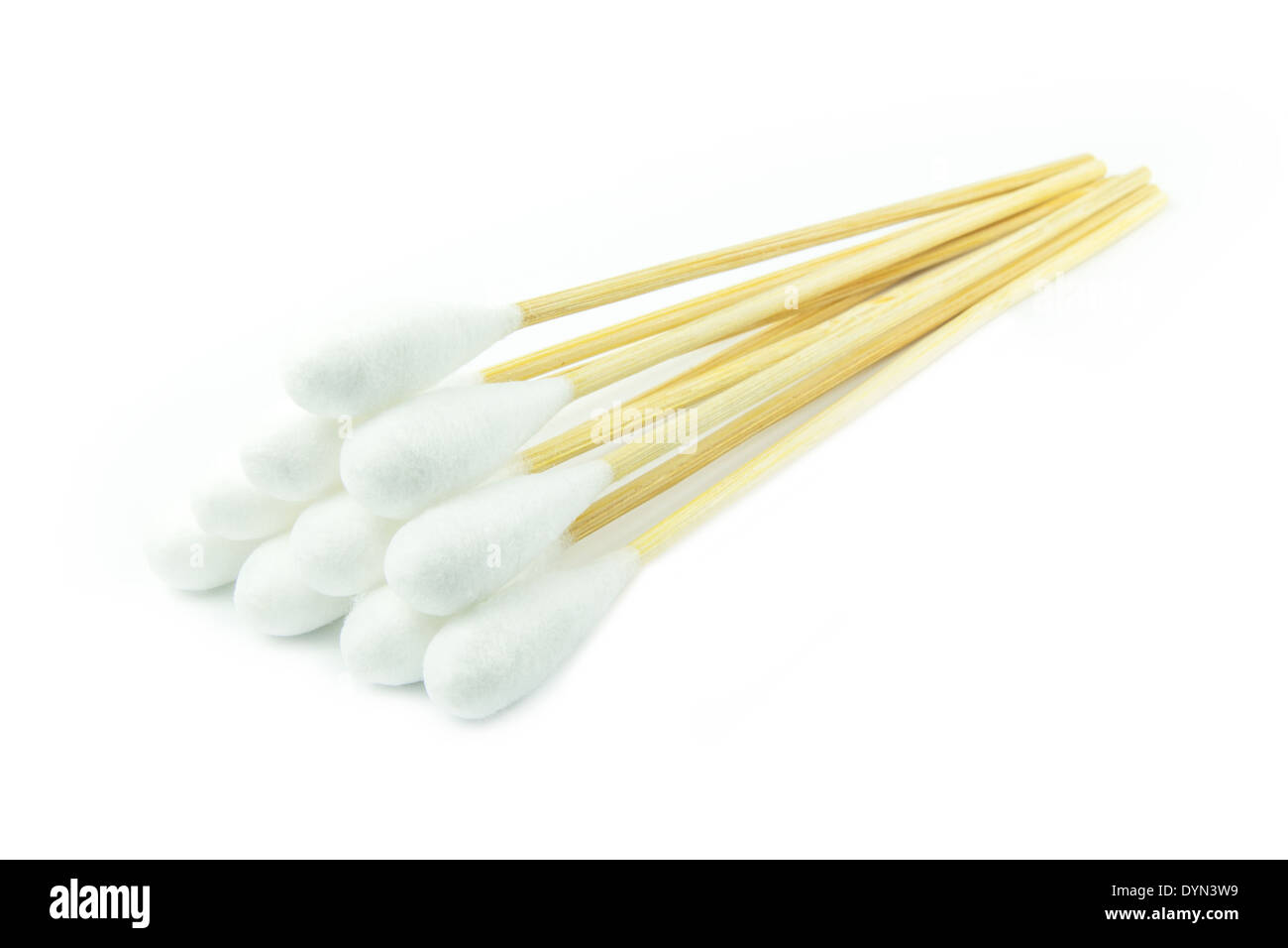 The pyramid of cotton stick on isolate background Stock Photo - Alamy