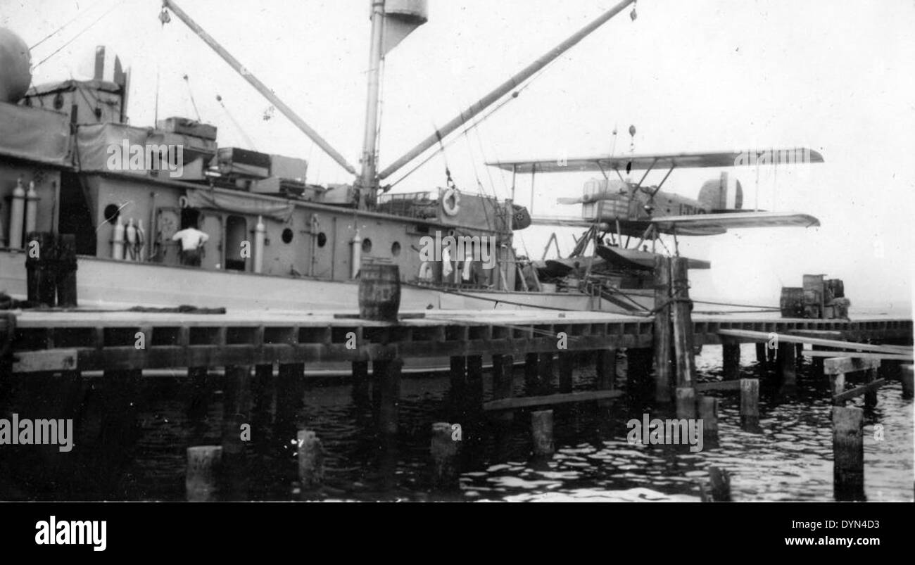 This photo captures a U.S. Navy radioman stationed in the Canal Zone ...