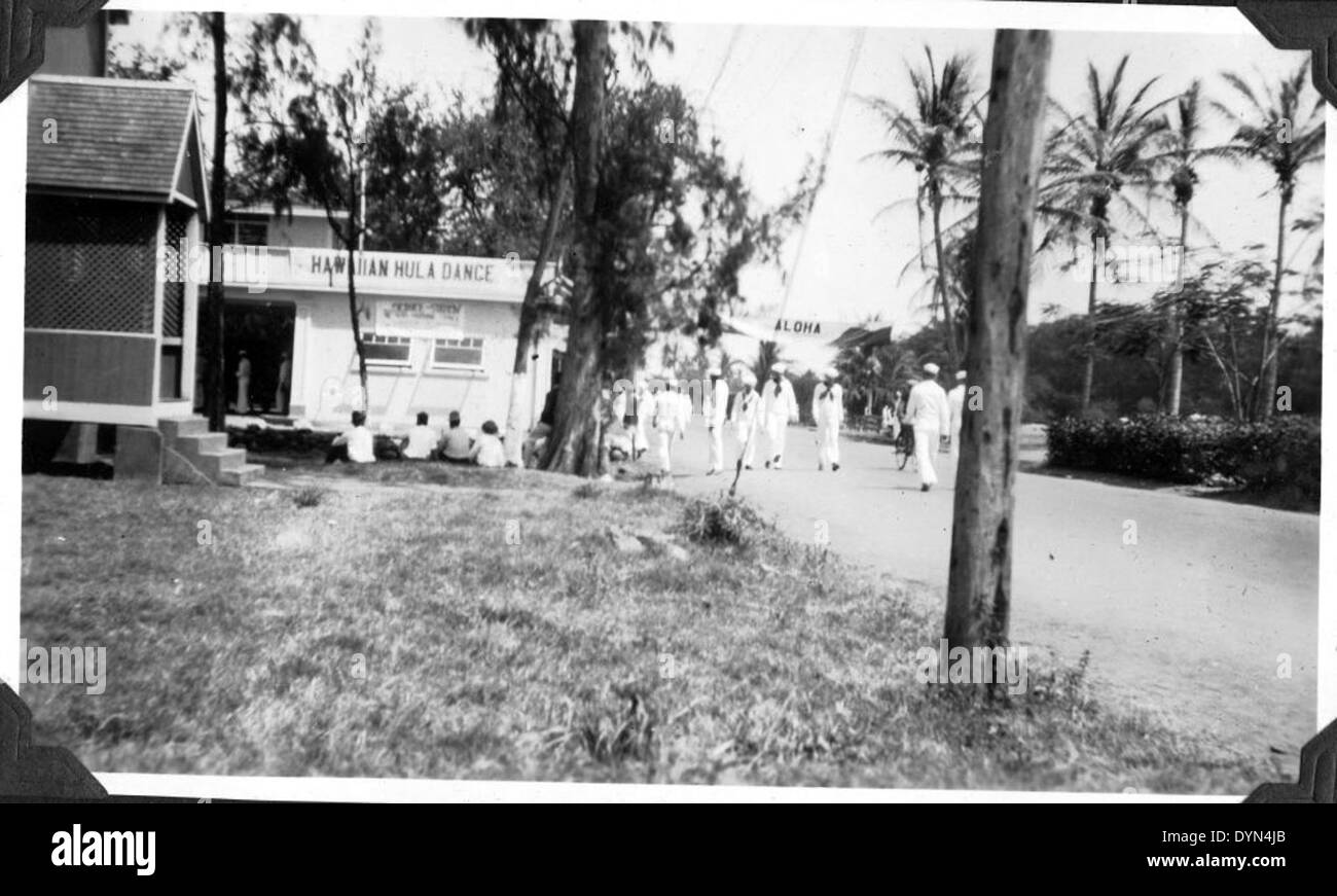 The image shows the U.S. Navy operations in the Canal Zone, Oahu ...