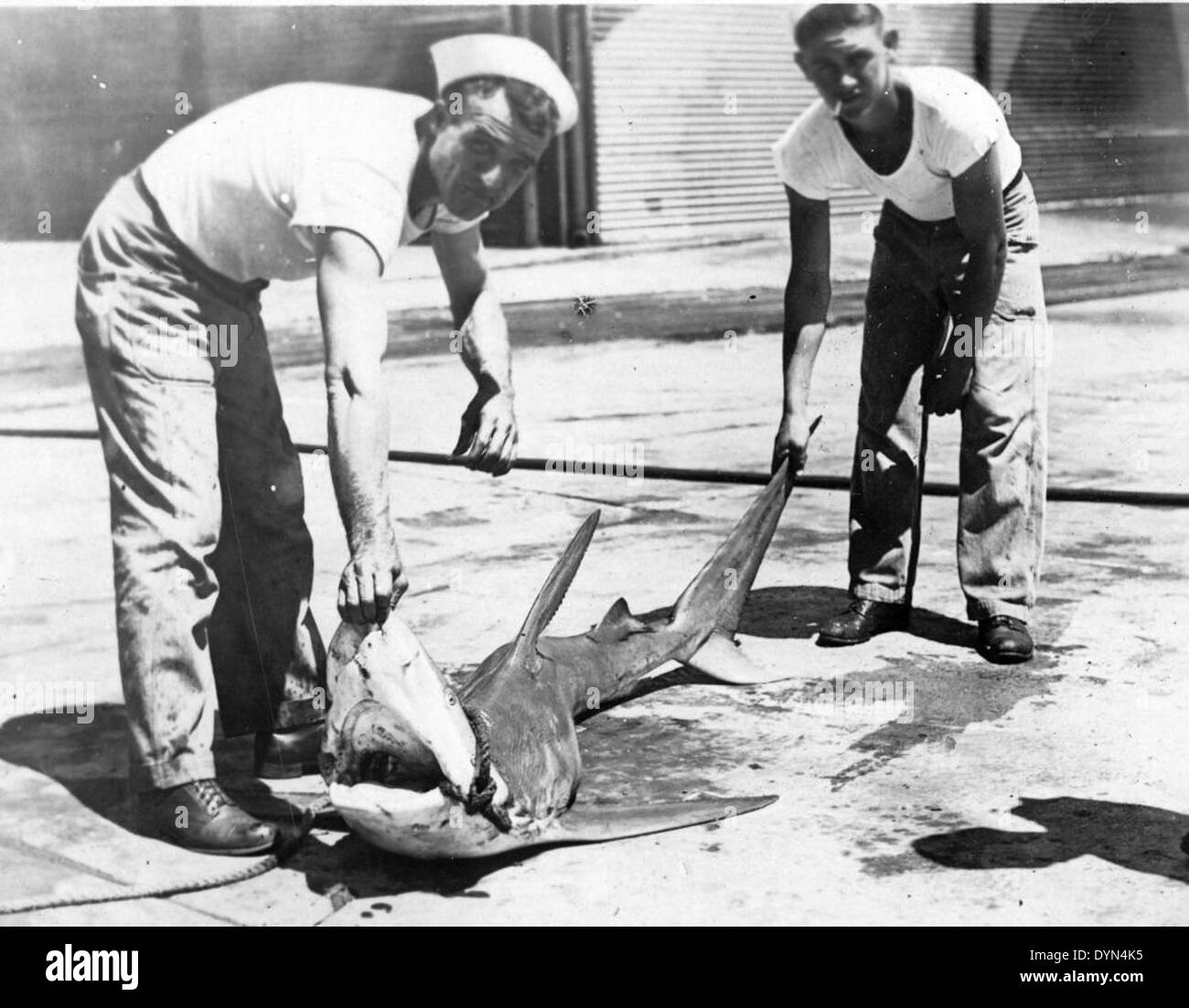 This image depicts a US Navy radioman operating in the Canal Zone, a ...