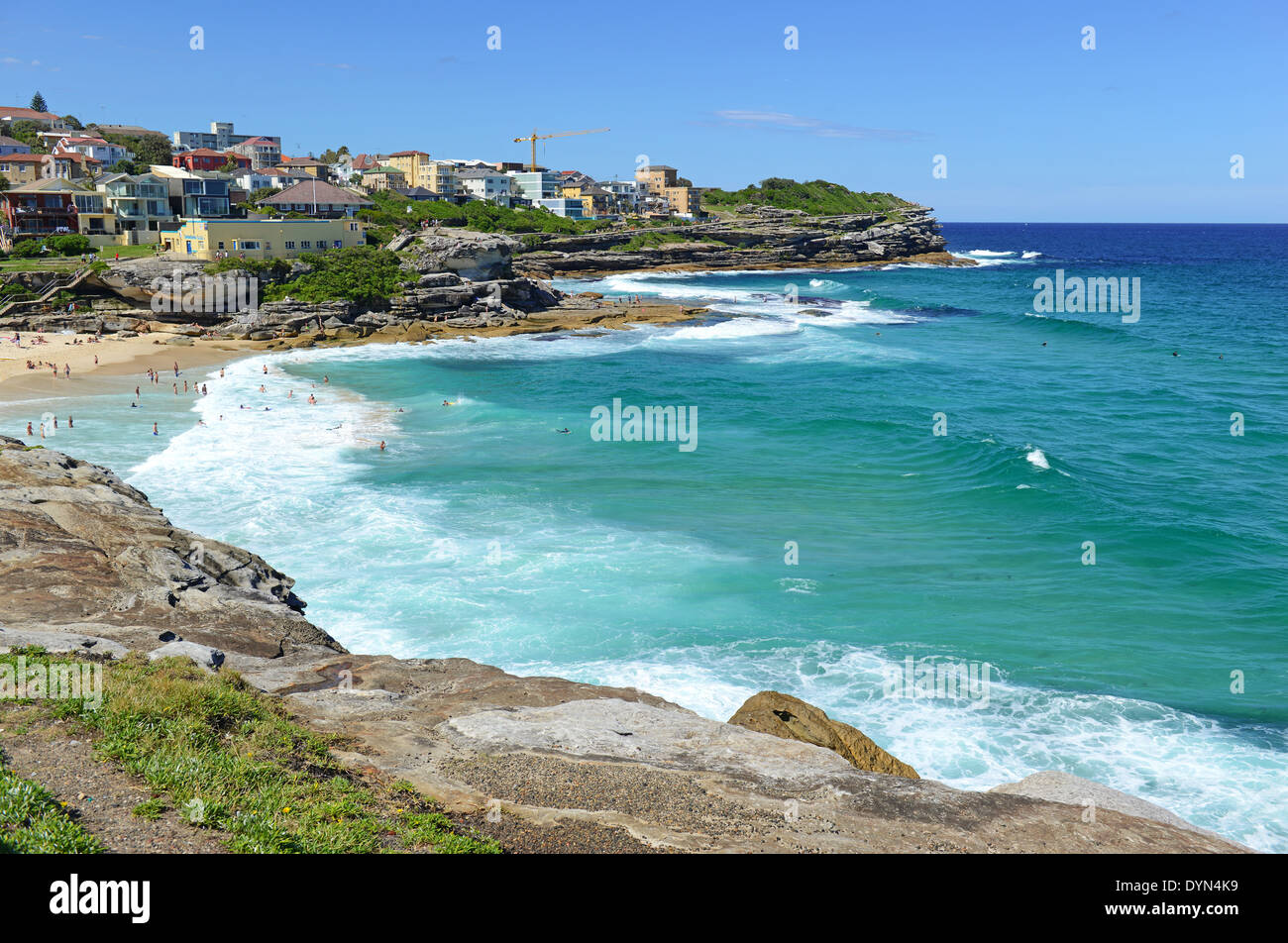 Summer Beach Scene Along Ocean, Sydney Australia Stock Photo - Alamy