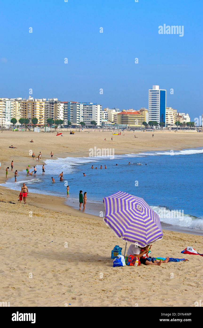 Figueira da Foz beach, Beira Litotal, Coimbra district, Portugal Stock ...