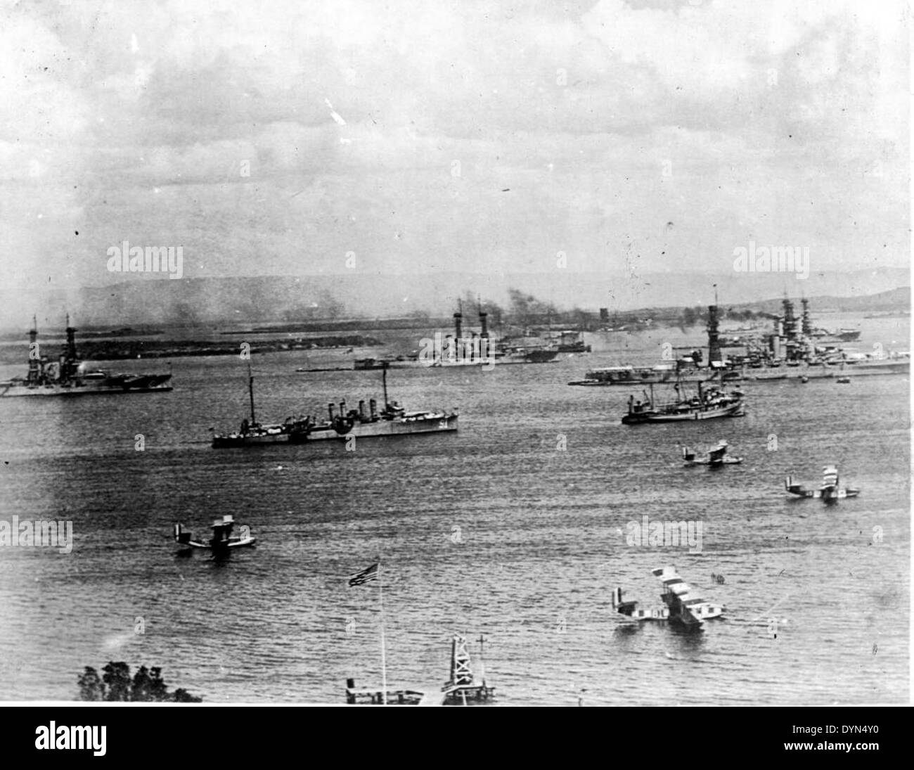 This image features a U.S. Navy radioman in the Canal Zone, a critical ...