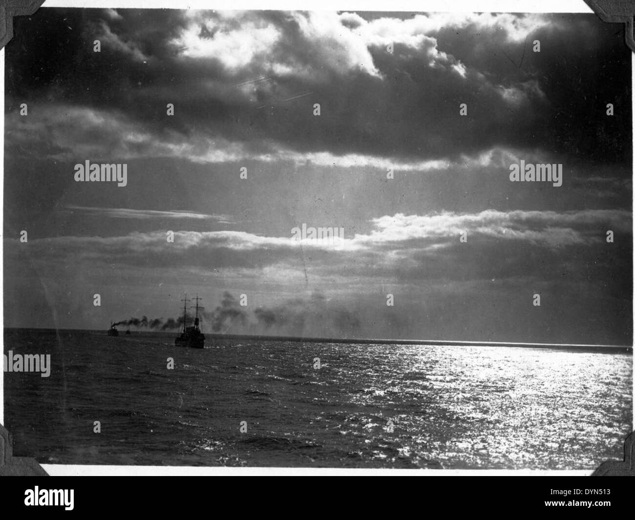 This image shows a US Navy radioman stationed in the Canal Zone, a ...