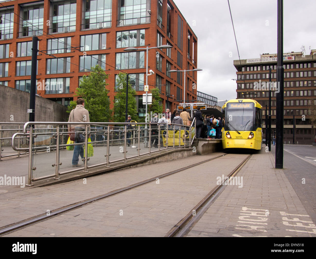 Manchester metrolink tram hi-res stock photography and images - Alamy