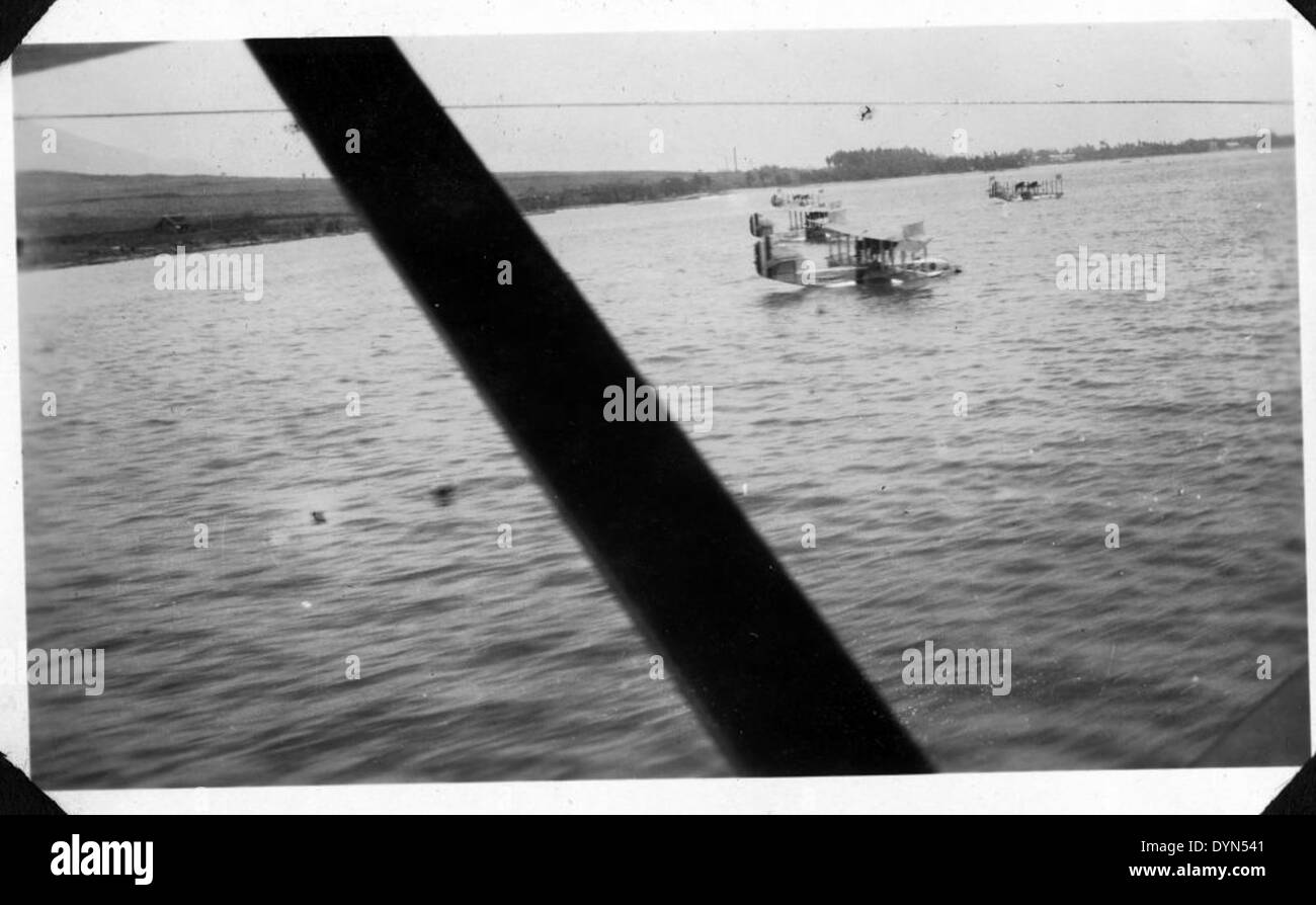 This image from the Canal Zone captures a U.S. Navy radioman in action ...