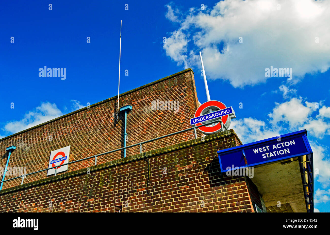 West Acton Underground Station on the Central Line, London Borough of ...