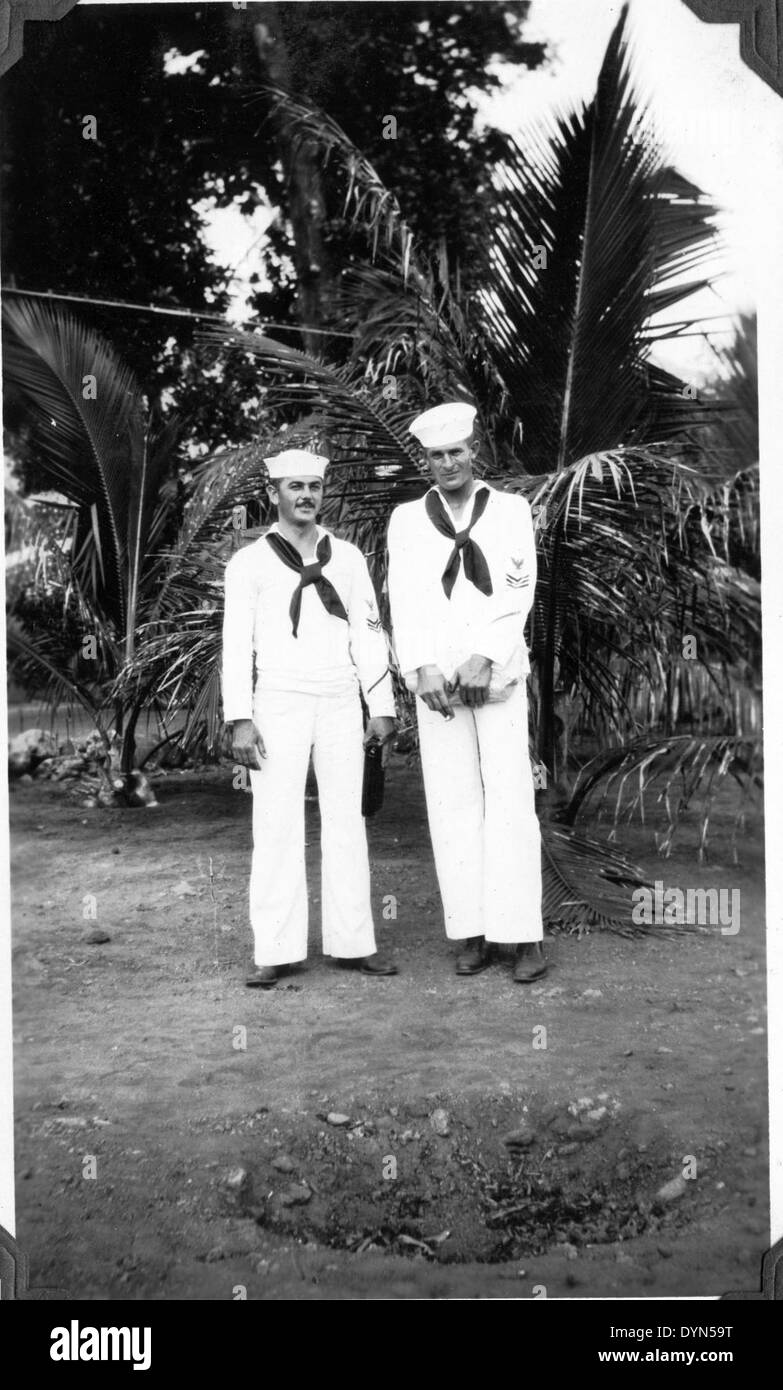 This image depicts a U.S. Navy radioman in the Canal Zone, where U.S ...