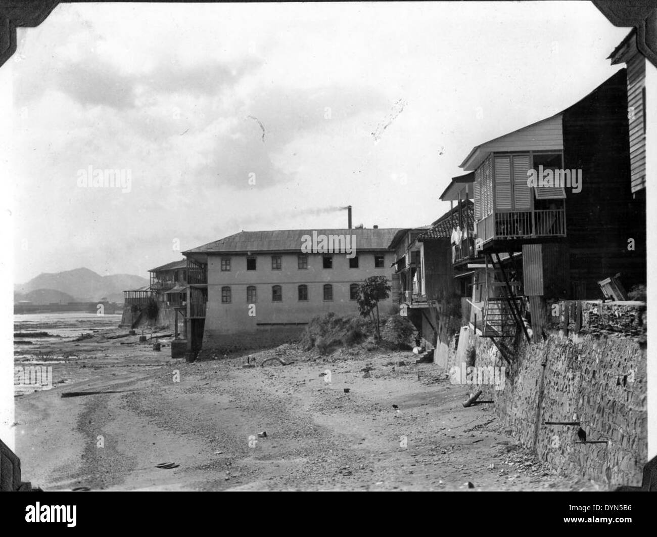This image depicts a U.S. Navy radioman stationed in the Canal Zone ...