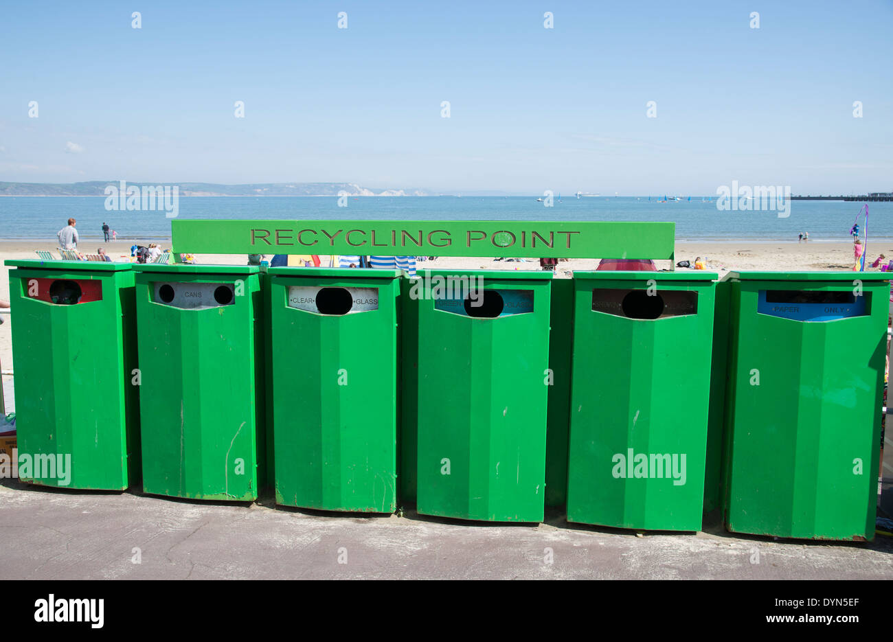 Glass recycling collection point High Resolution Stock Photography and ...
