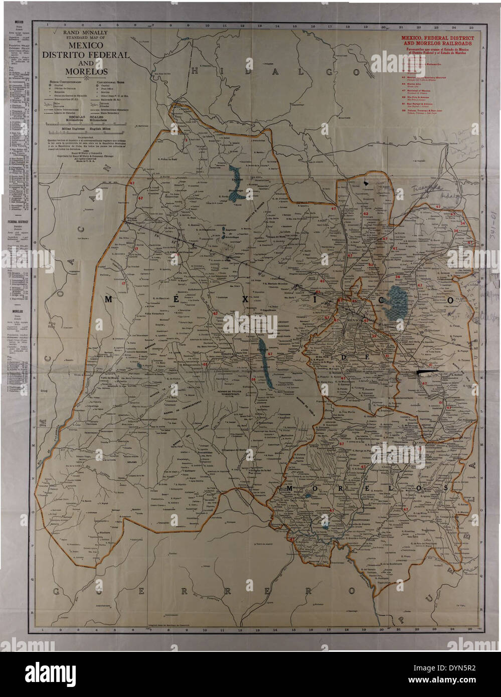 Map of morelos hi-res stock photography and images - Alamy