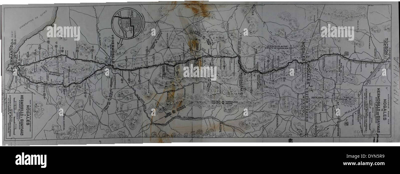 Guaymas map hi-res stock photography and images - Alamy