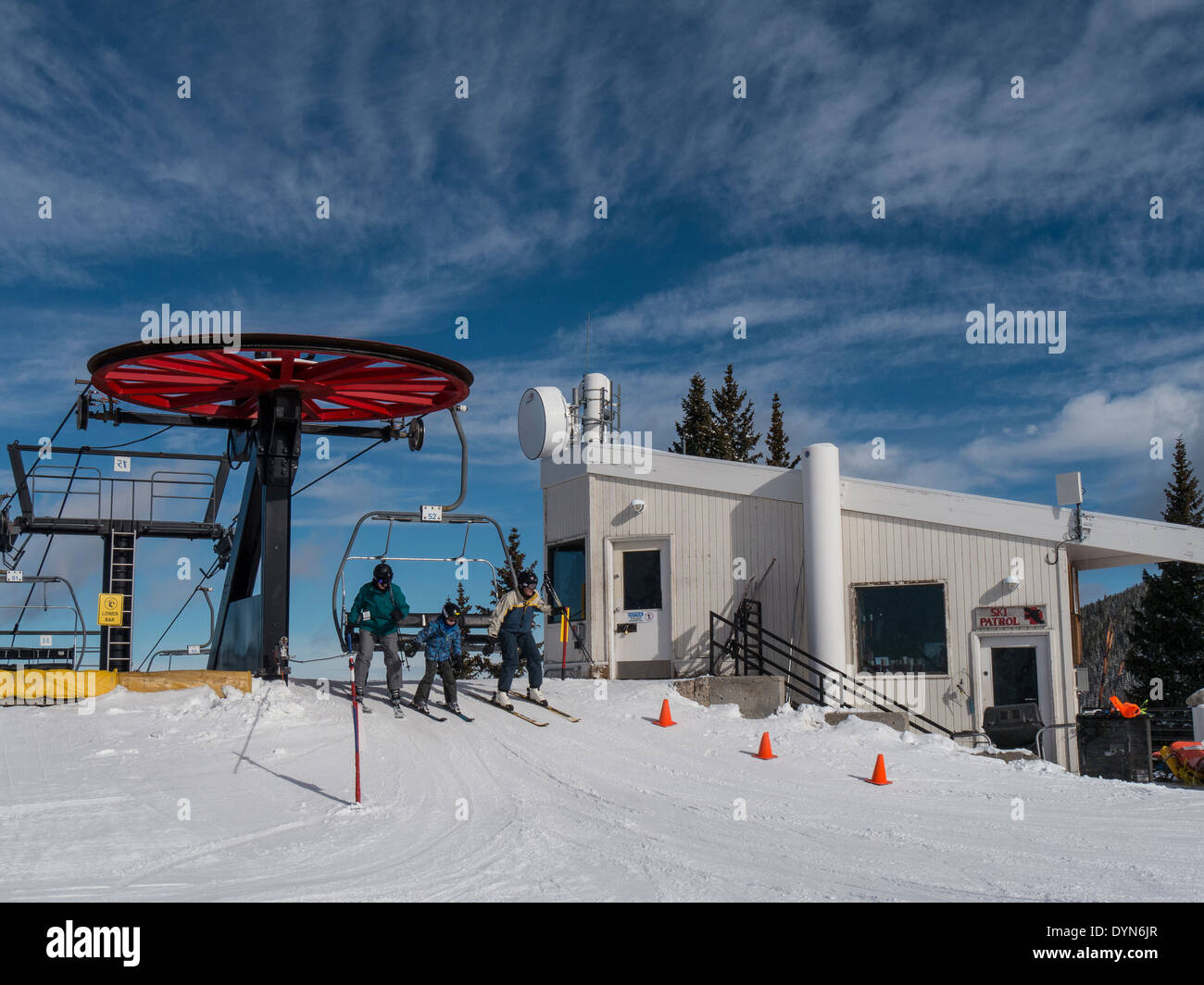 Top of Chairlift 1, Ski Santa Fe, Santa Fe, New Mexico Stock Photo - Alamy