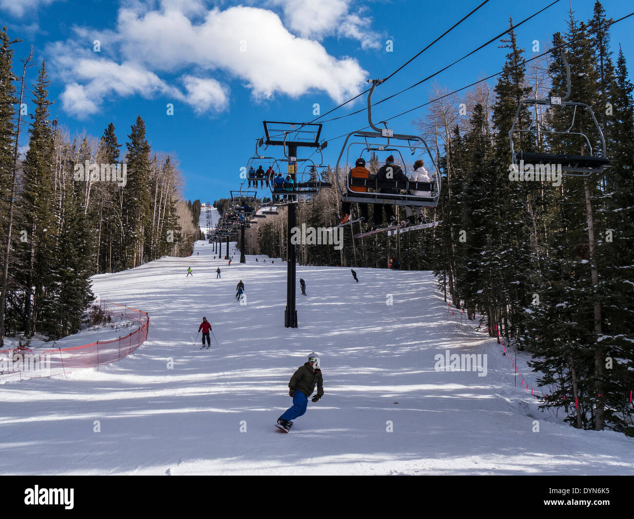 Santa ski lift hi-res stock photography and images - Alamy