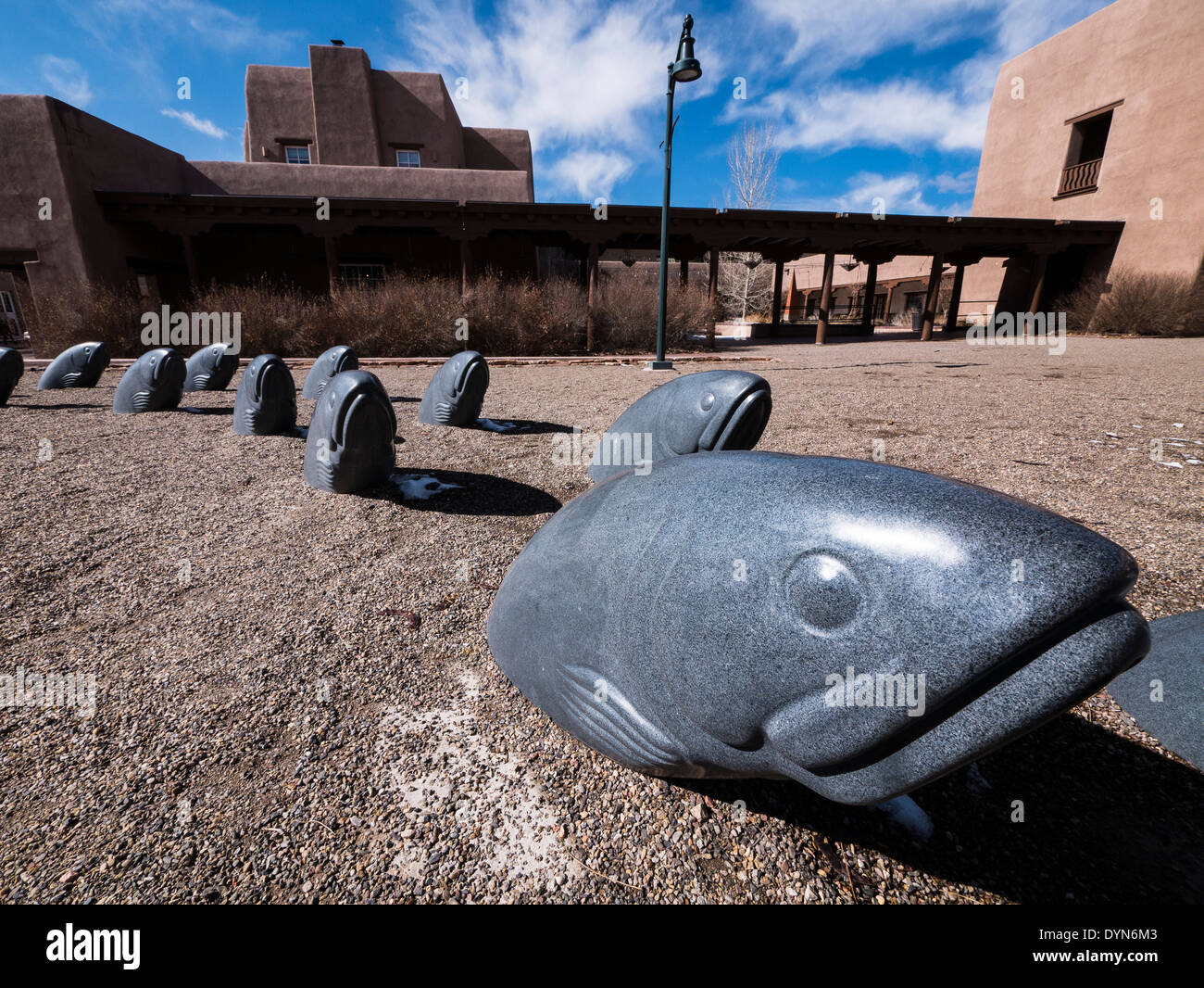 Fish in a plaza, downtown Santa Fe, New Mexico Stock Photo - Alamy