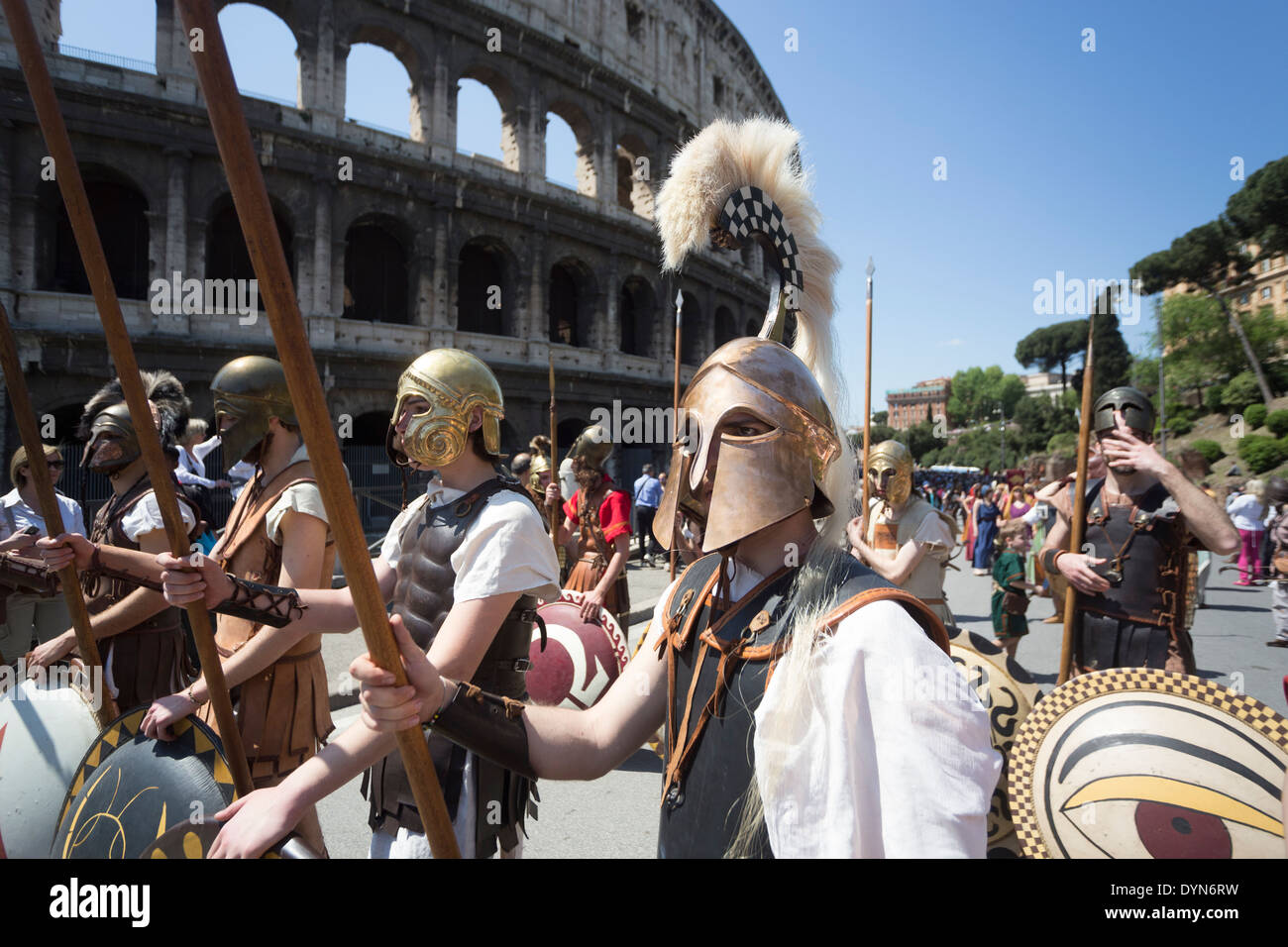 Birthday of Rome - Celebration and pageant Stock Photo - Alamy