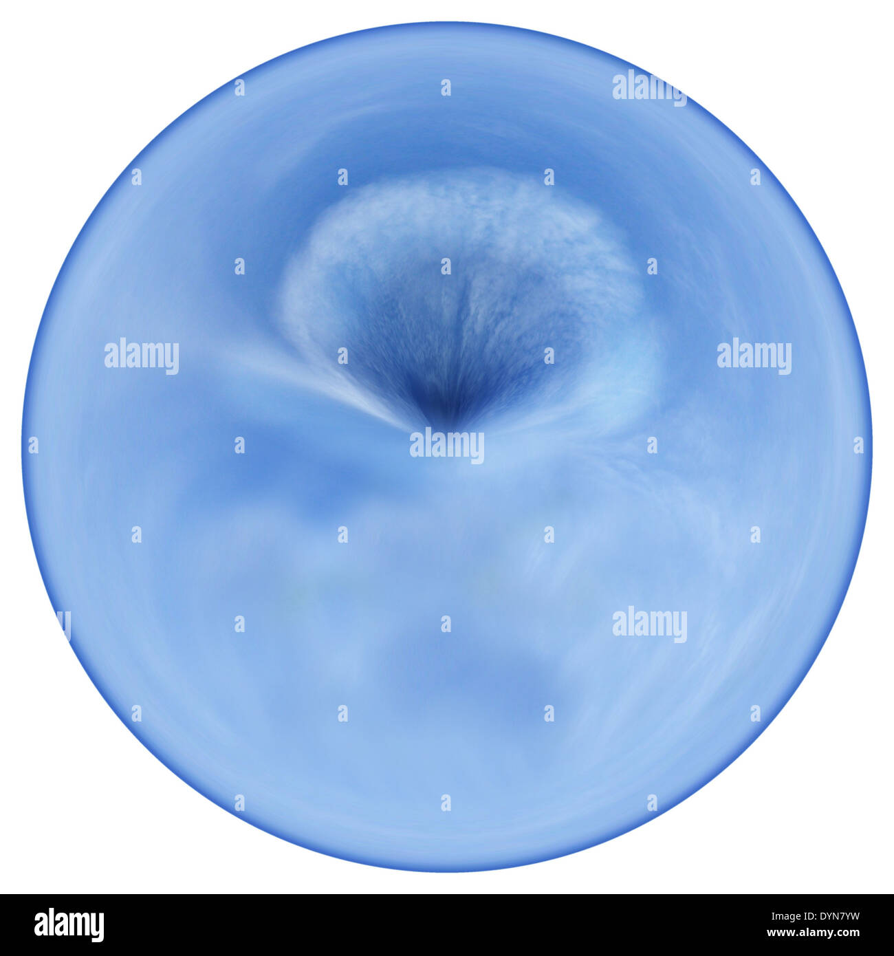 blue clear ball on white background Stock Photo - Alamy