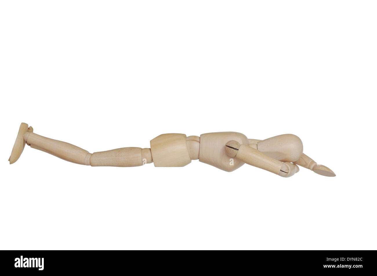 wooden dummy on white background Stock Photo - Alamy