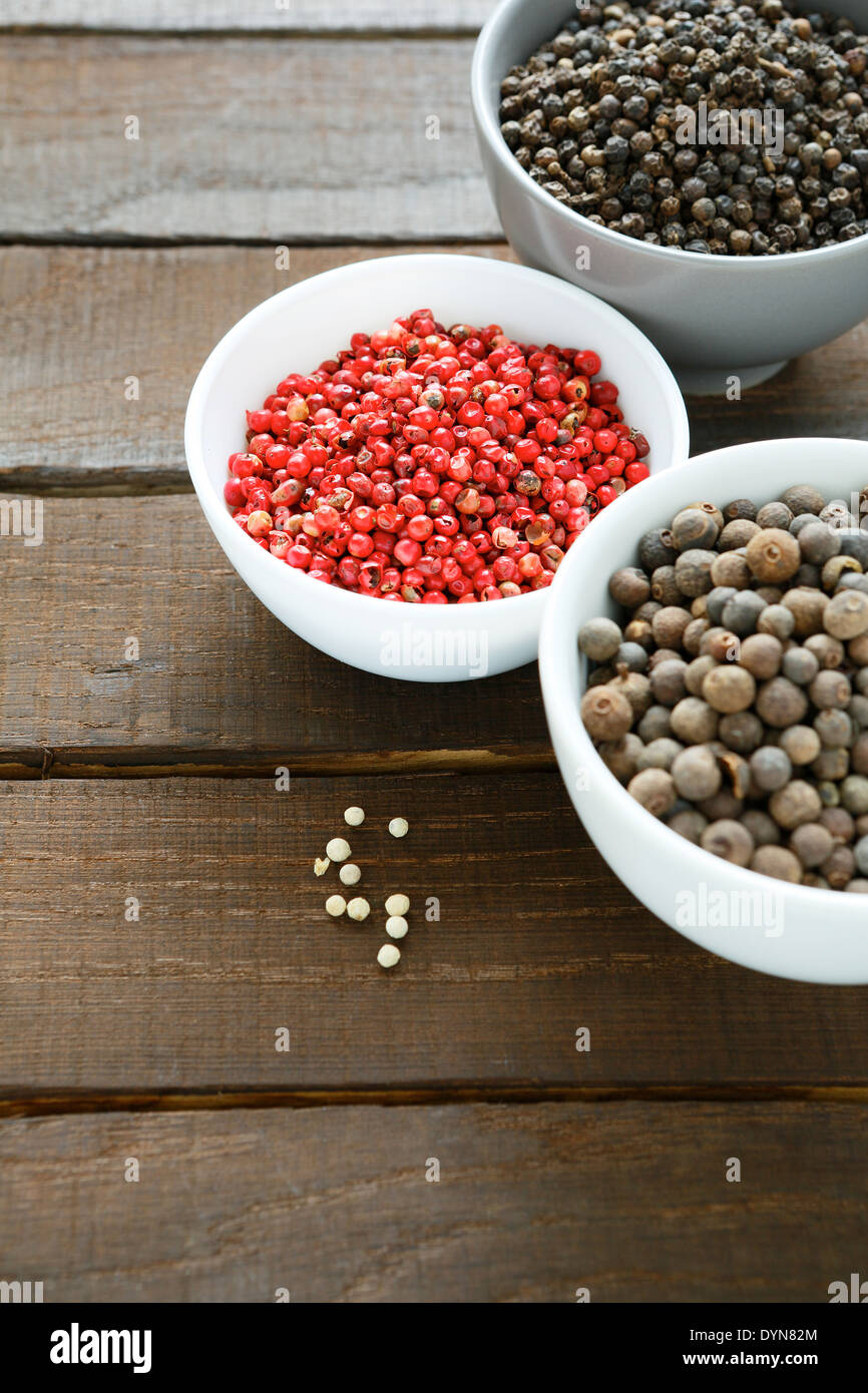 spice pepper in bowls, food Stock Photo - Alamy