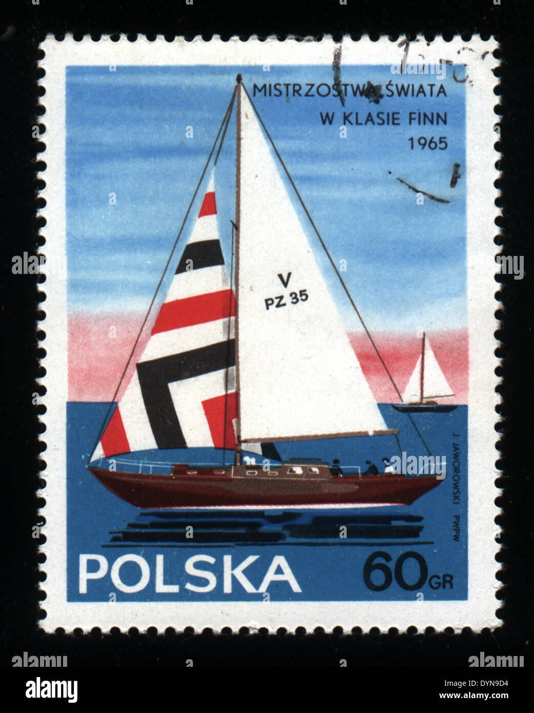 old post mark 1965 on black background Stock Photo - Alamy