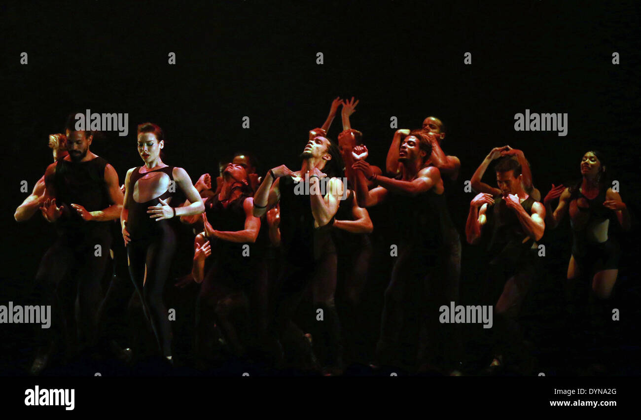 Frankfurt, Germany. 22nd Apr, 2014. Dancers perform in "Ballet ...