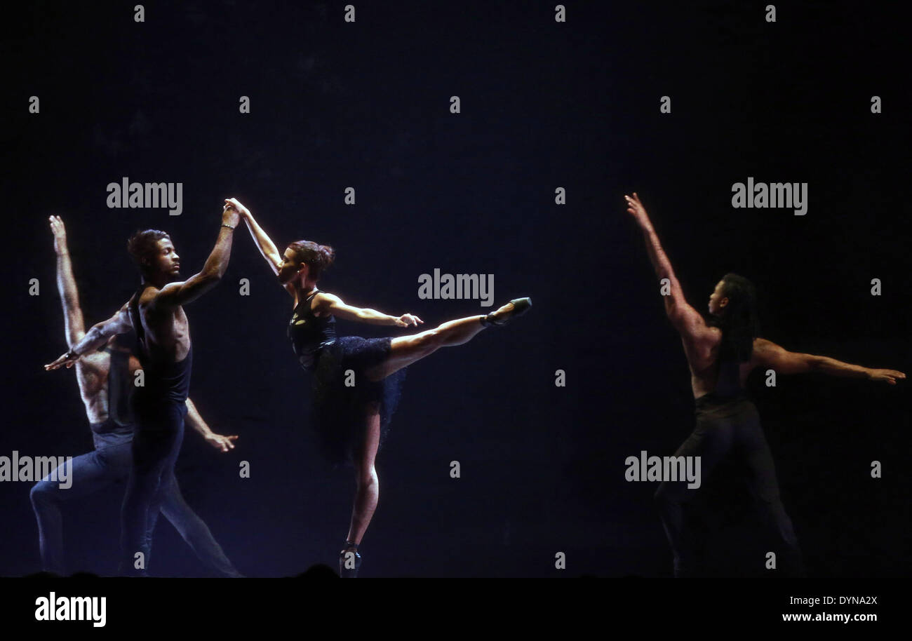 Frankfurt, Germany. 22nd Apr, 2014. Dancers perform in "Ballet ...