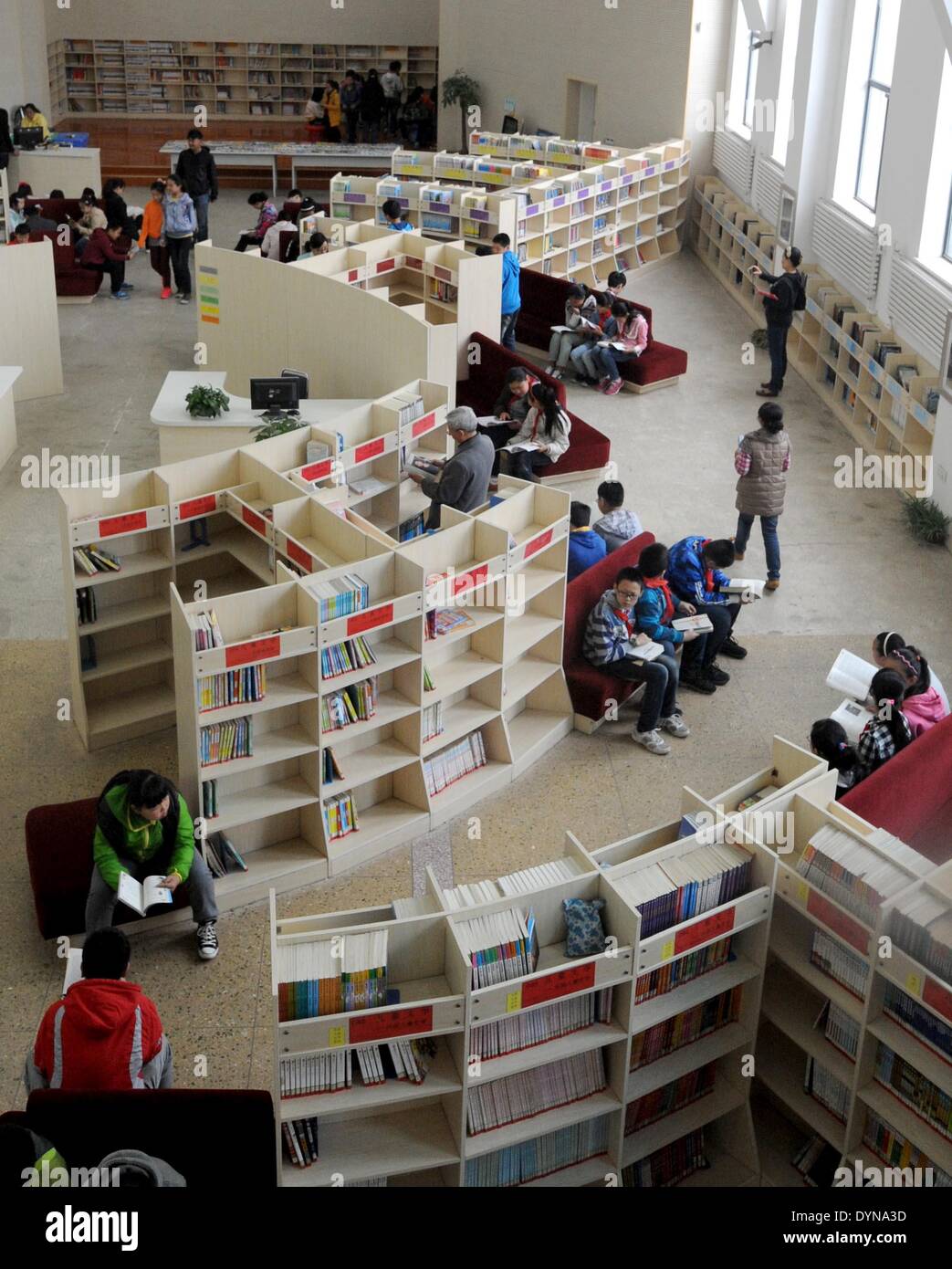 Zhengzhou, China's Henan Province. 23rd Apr, 2014. Pupils of Yong'anjie ...