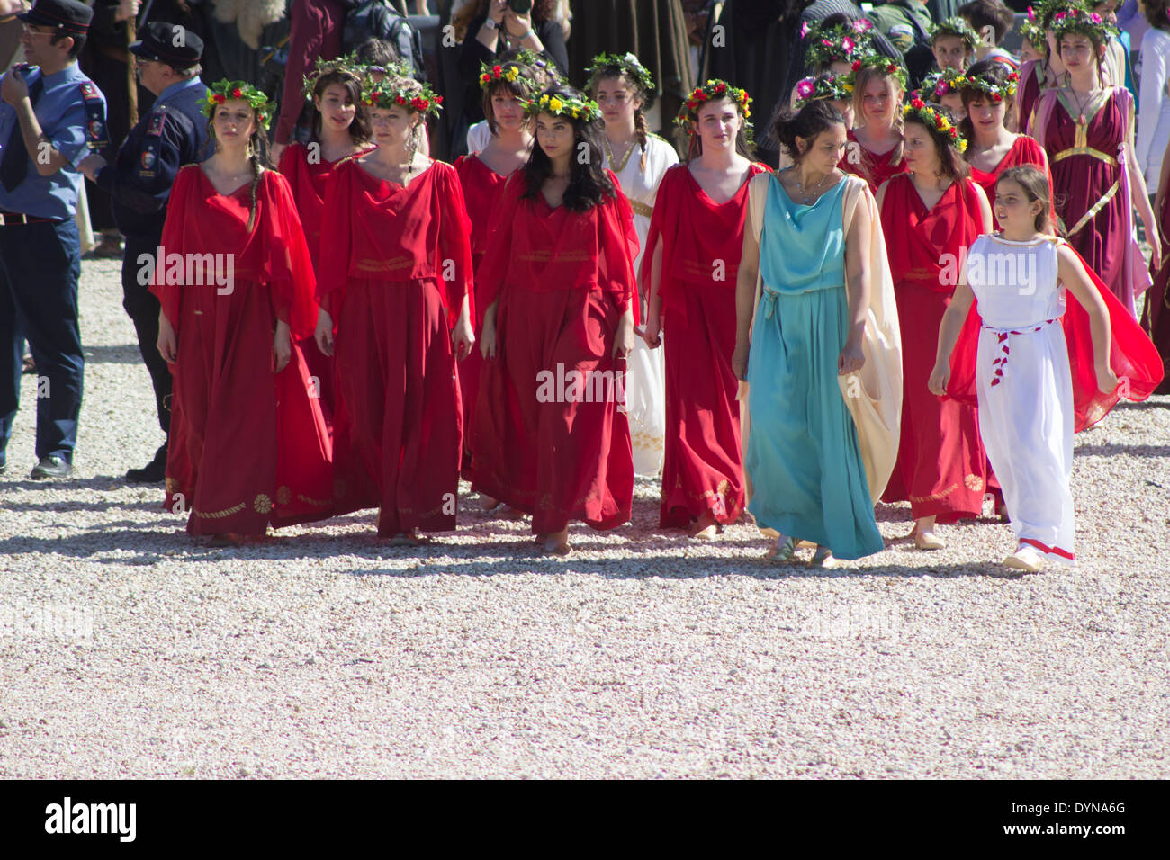 Celebration and pageant of 2767 birthday of Rome Stock Photo - Alamy