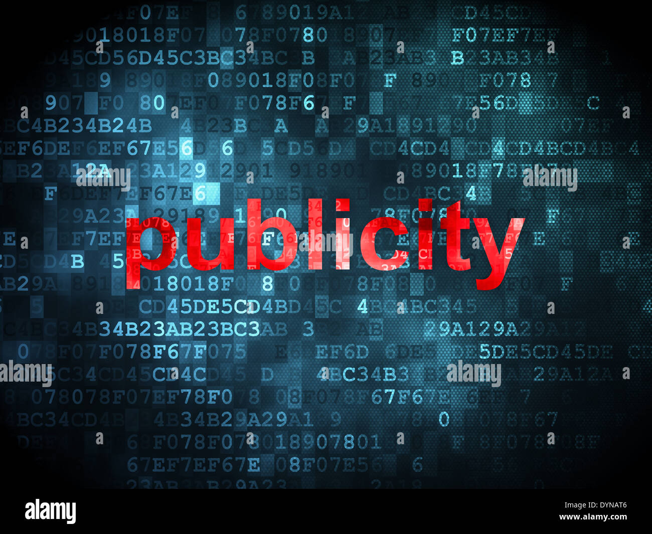 Marketing concept: Publicity on digital background Stock Photo - Alamy