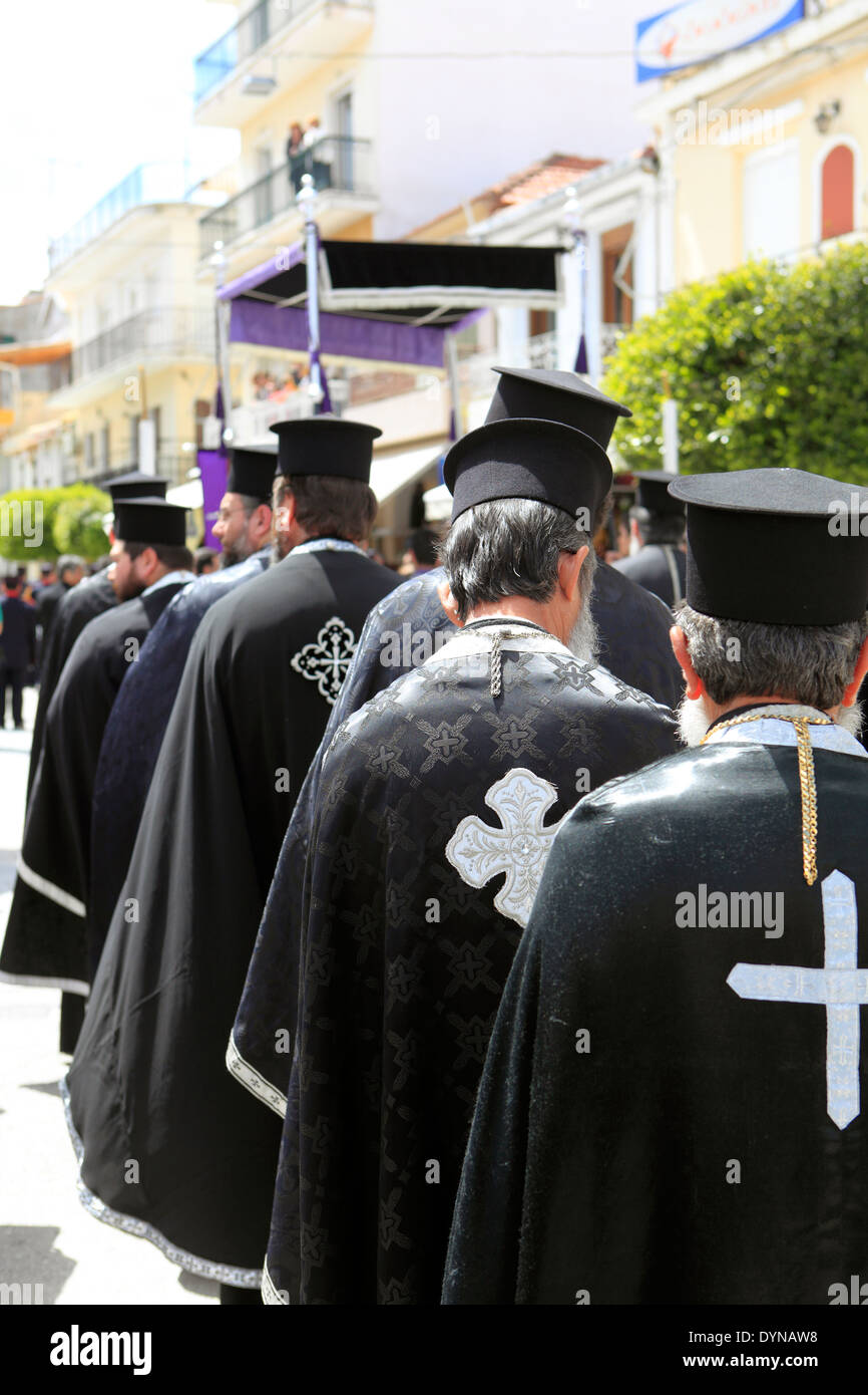 greece ionian zakynthos island easter good friday religious procession ...