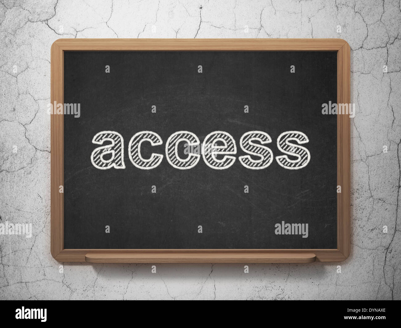 Safety concept: Access on chalkboard background Stock Photo - Alamy