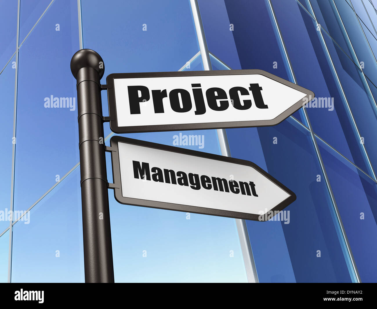 Business concept: sign Project Management on Building background Stock ...