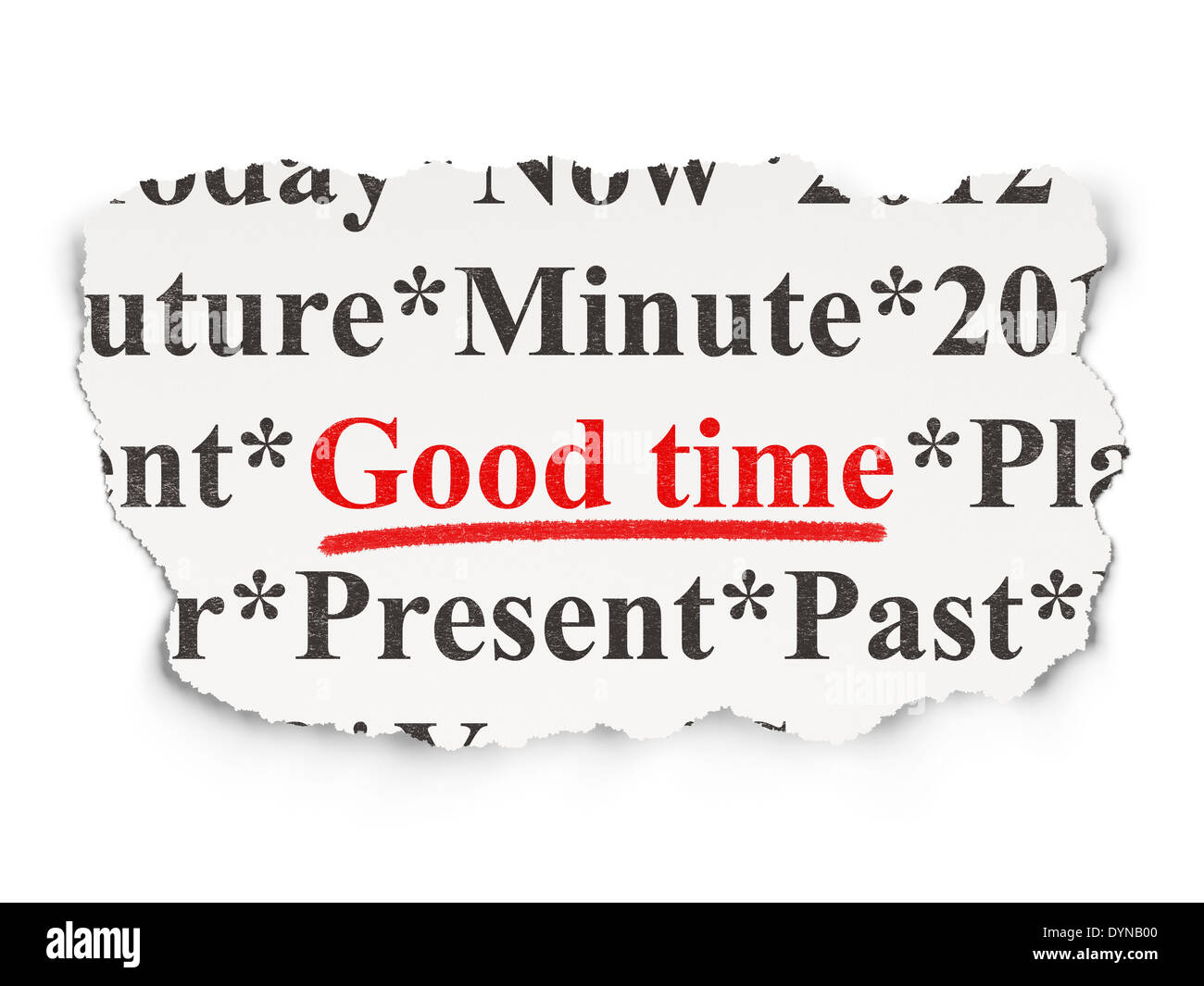 Time concept: Good Time on Paper background Stock Photo - Alamy